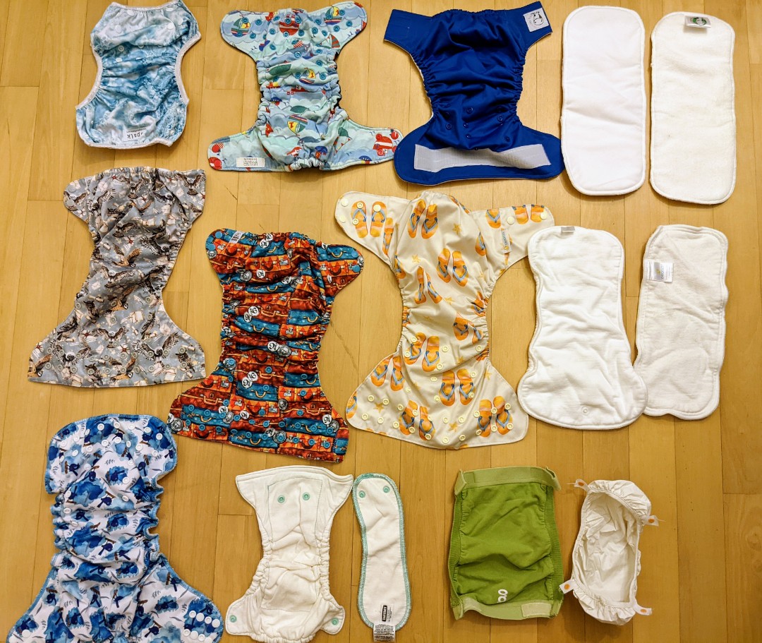 Cloth diapers assortment harry Potter chuckles g diaper thirsties moo ...