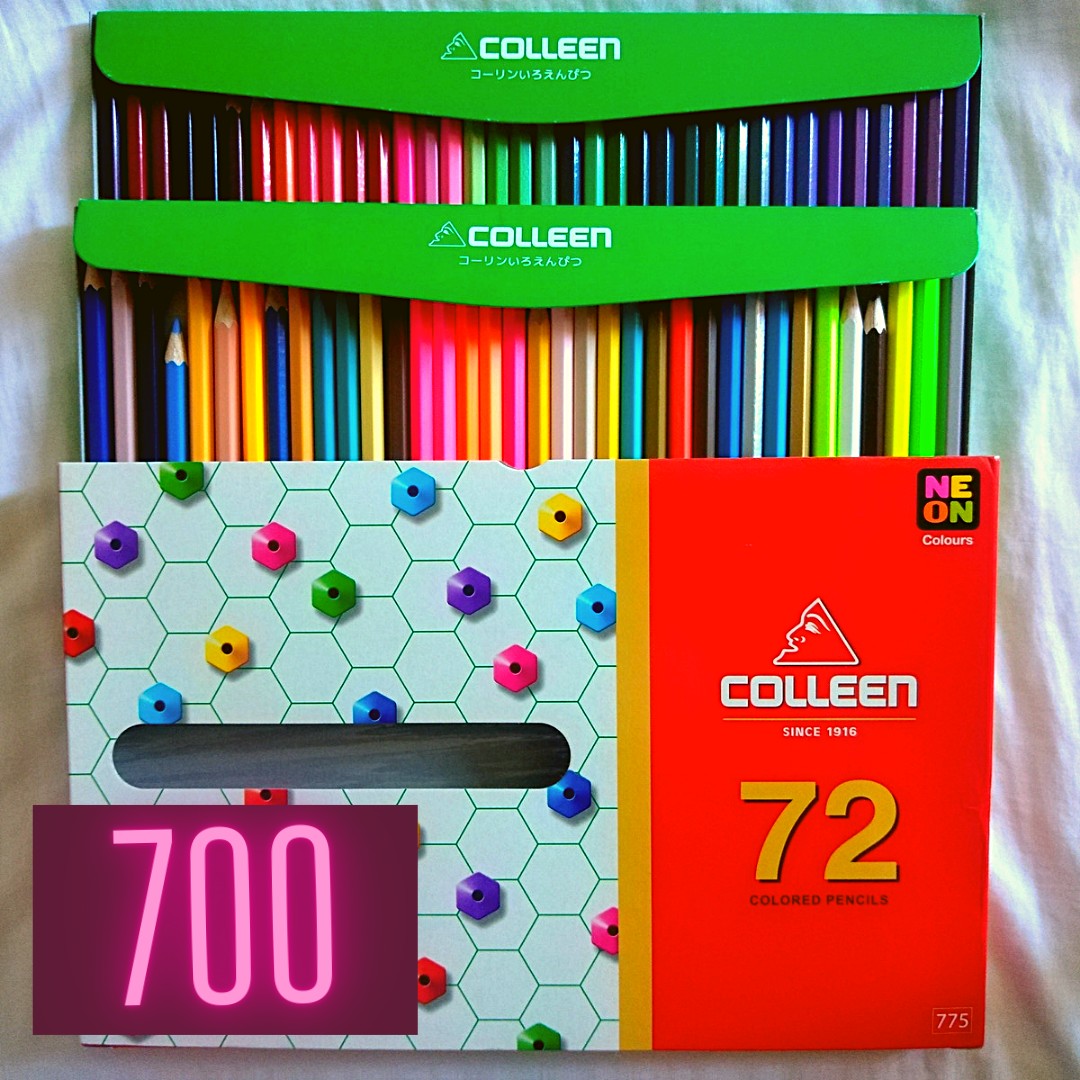 Colleen 72 Colour Pencils + Faber Castell 12 Classic Color Pencils ...