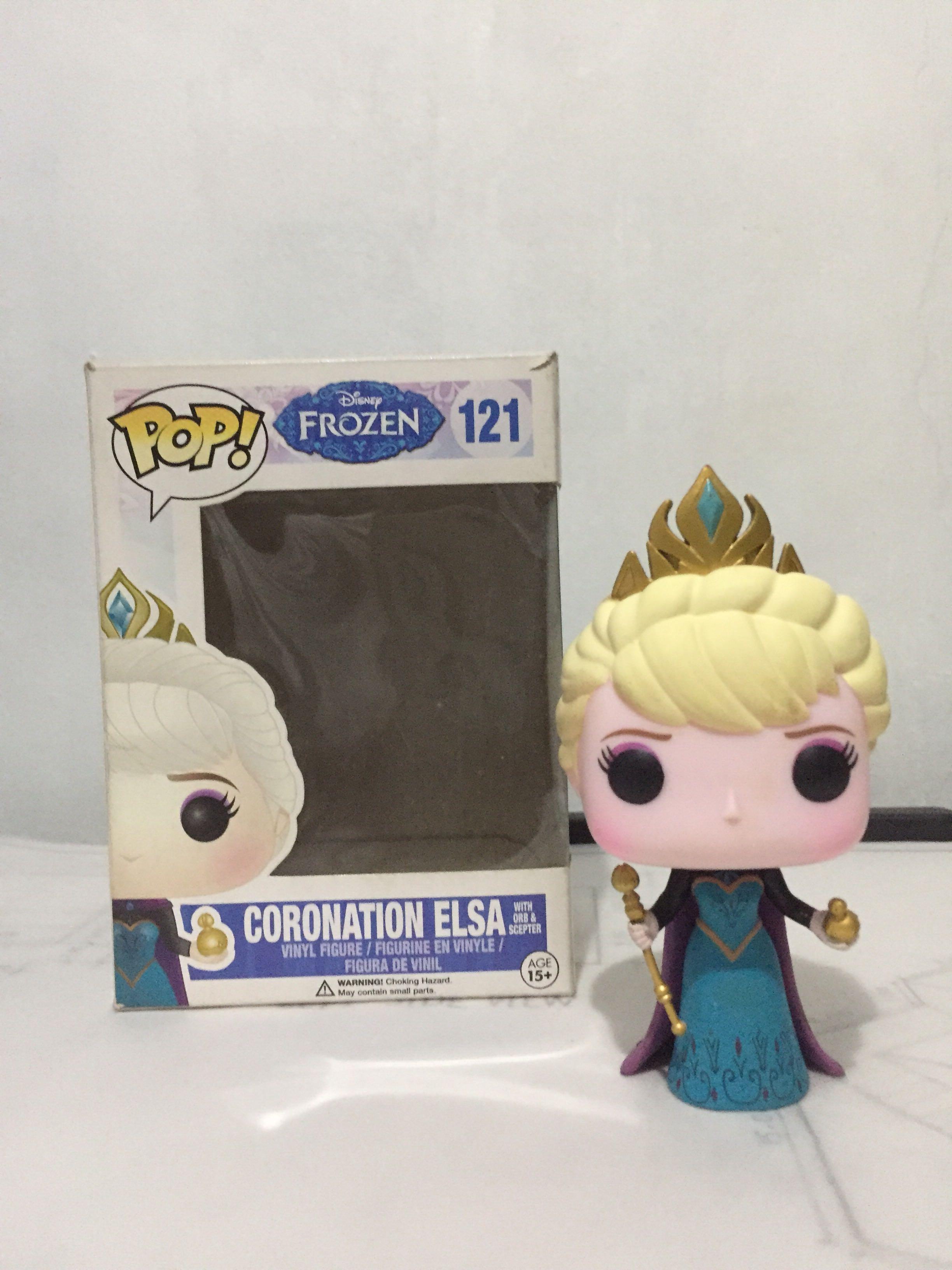 Funko POP Frozen Coronation Elsa w/ Orb & Scepter (Frozen), Hobbies ...