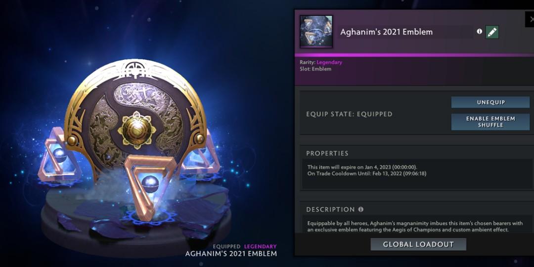 Dota 2 Aghanim's 2021 Emblem (Cosmically Rare), Video Gaming, Gaming ...