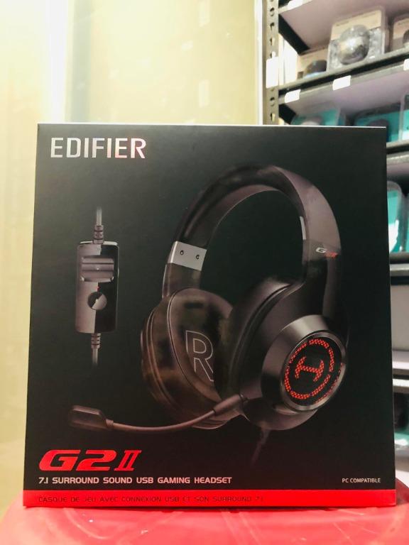 Edifier G2 II 7.1 Surround Sound USB Gaming Headset Black, Audio ...
