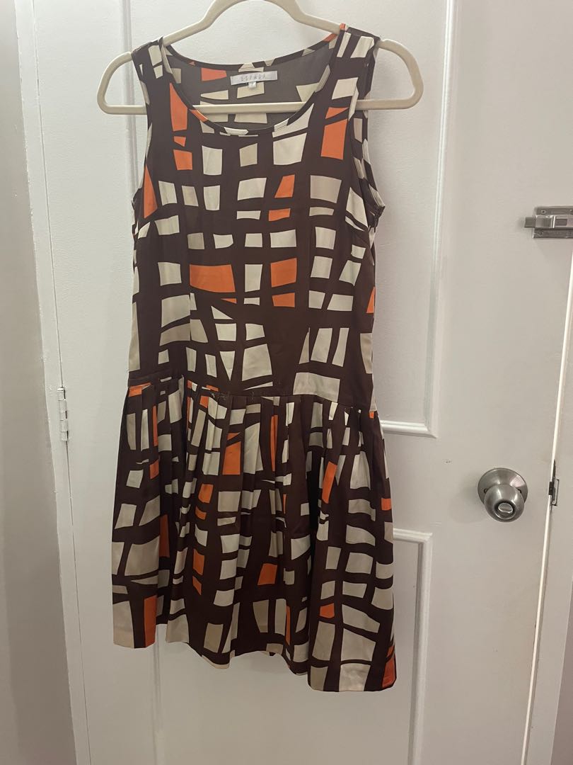 Espada Office Print Dress, Women's Fashion, Dresses & Sets, Dresses on ...