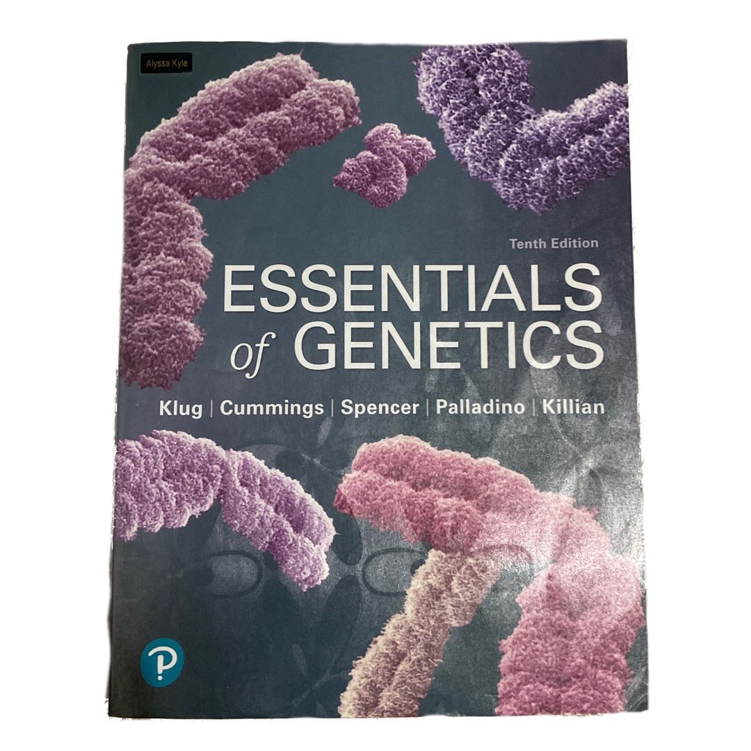 UST MEDBIO Essentials of Genetics 10th ed Klug et al. Pearson (2019 ...