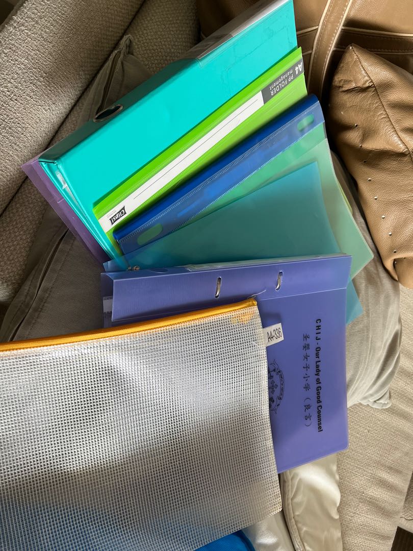 Free plastic files and writing notebooks, Hobbies & Toys, Stationery ...