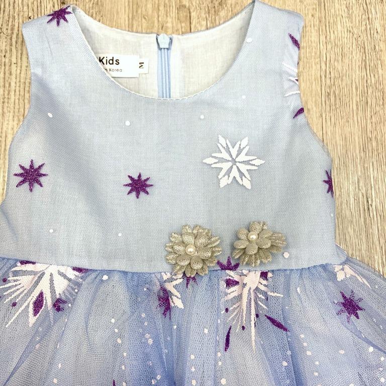 Frozen Themed Snowflake Princess Dress, Babies & Kids, Babies & Kids ...