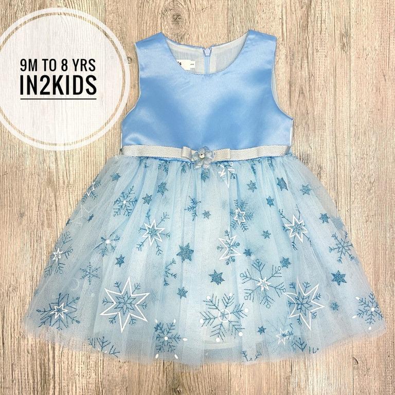 Frozen Themed Snowflake Princess Dress, Babies & Kids, Babies & Kids ...