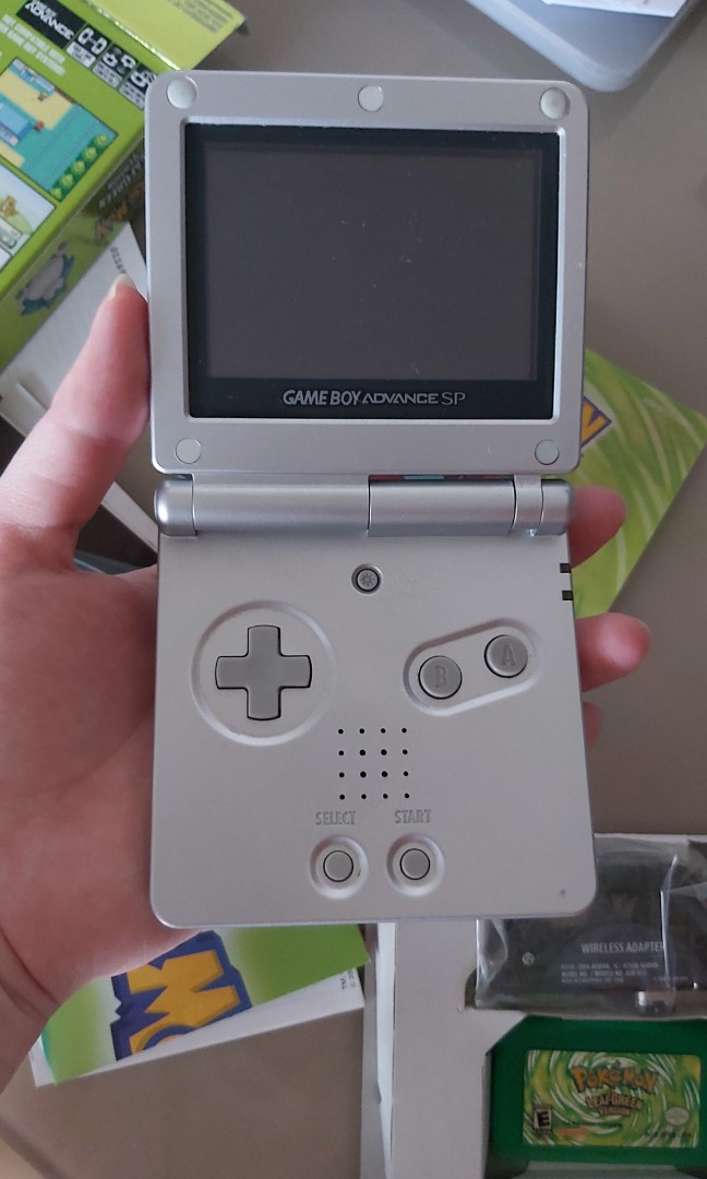 Gameboy advance sp with pokemon cartridges, Video Gaming, Video Game ...