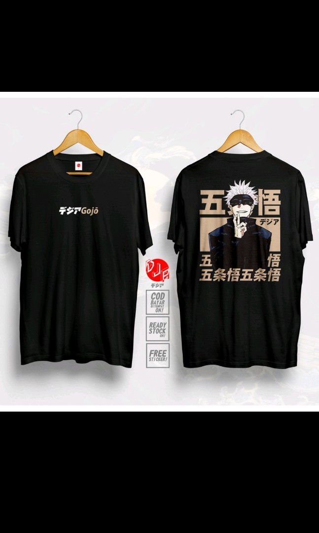 GOJO SATORU Sensei JUJUTSU KAISEN Japanese ANIME, Men's Fashion, Tops ...