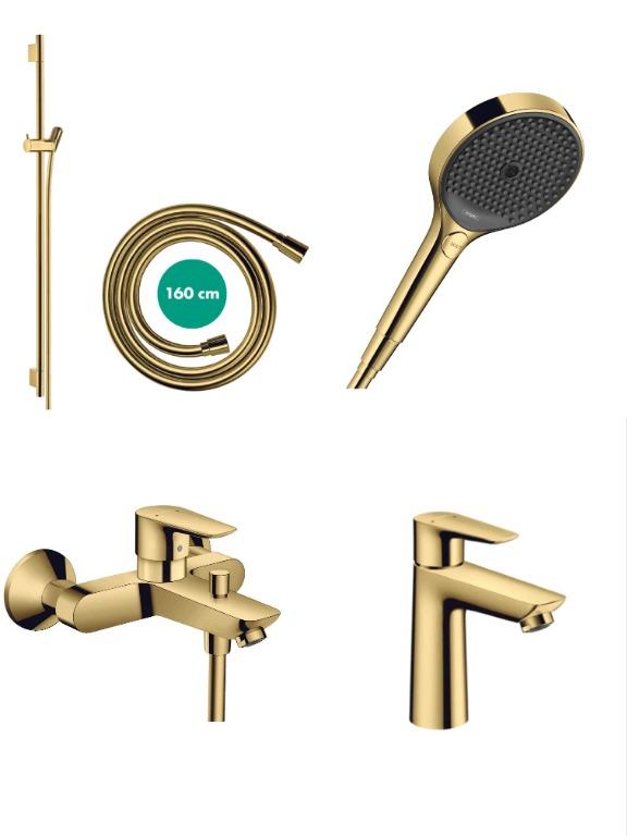 Hansgrohe Polished Gold Optic Toilet Shower Shower Set and Accessories ...