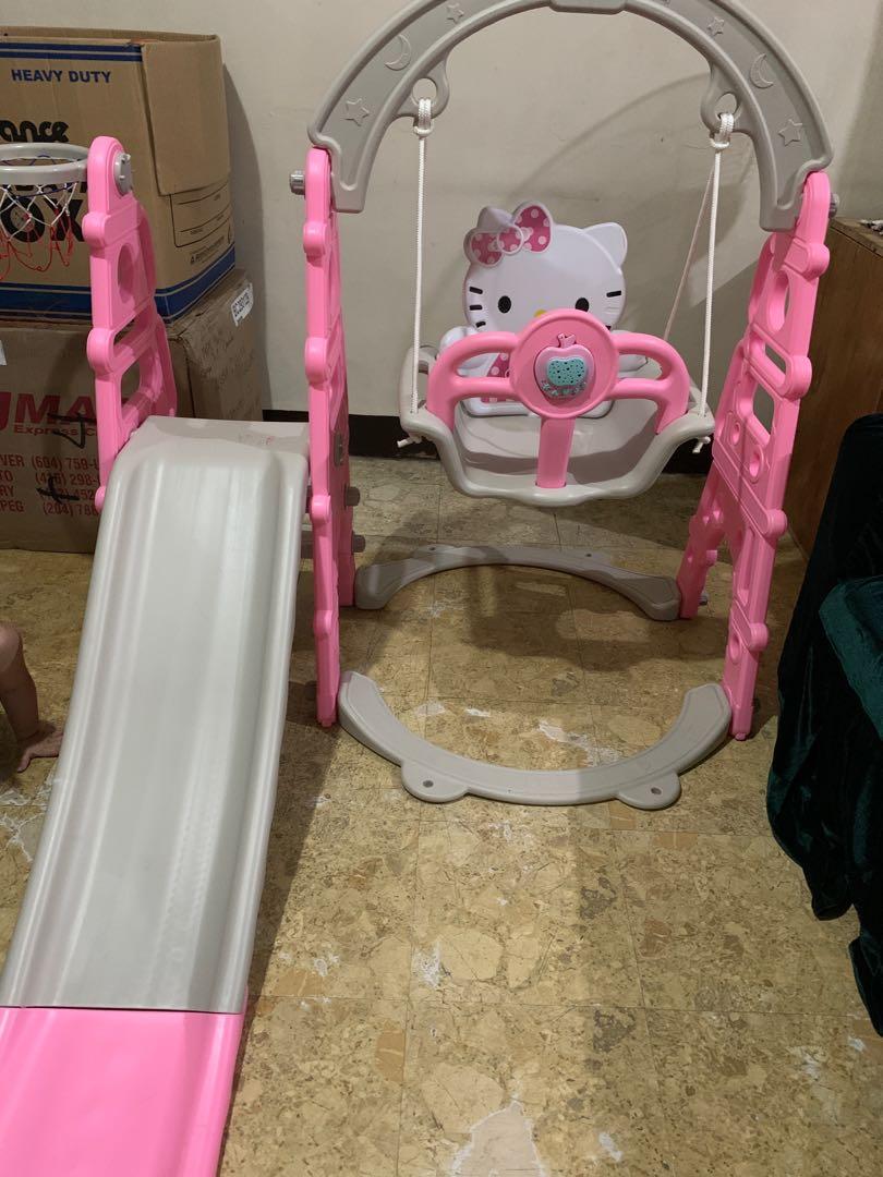 Hello Kitty Slide, Babies & Kids, Infant Playtime on Carousell