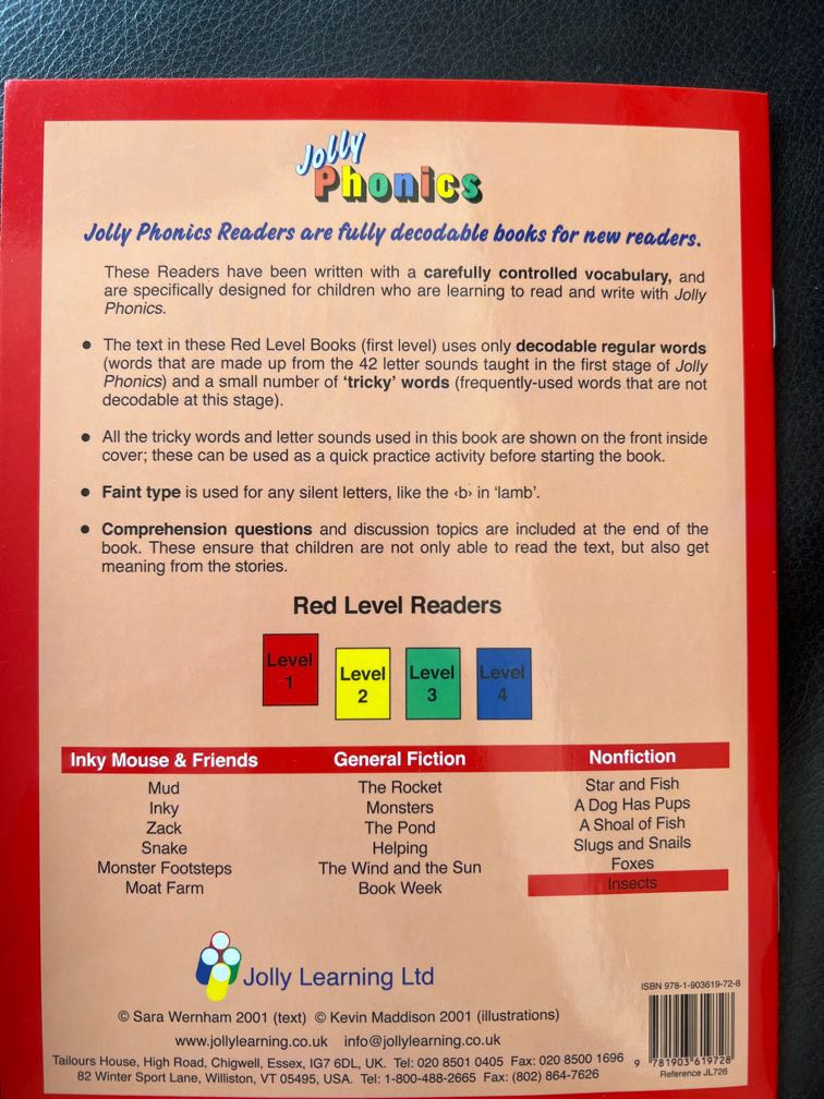 Jolly Phonics Level 1 一套18冊故事書, 興趣及遊戲, 書本 & 文具, 小朋友書 - Carousell