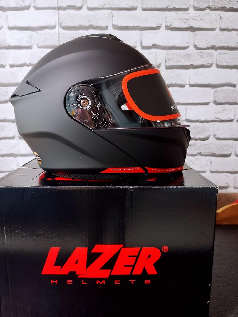 Lazer MH6 Z-DNA solid Modular Helmet and Anti-Fog Insert Lens ...