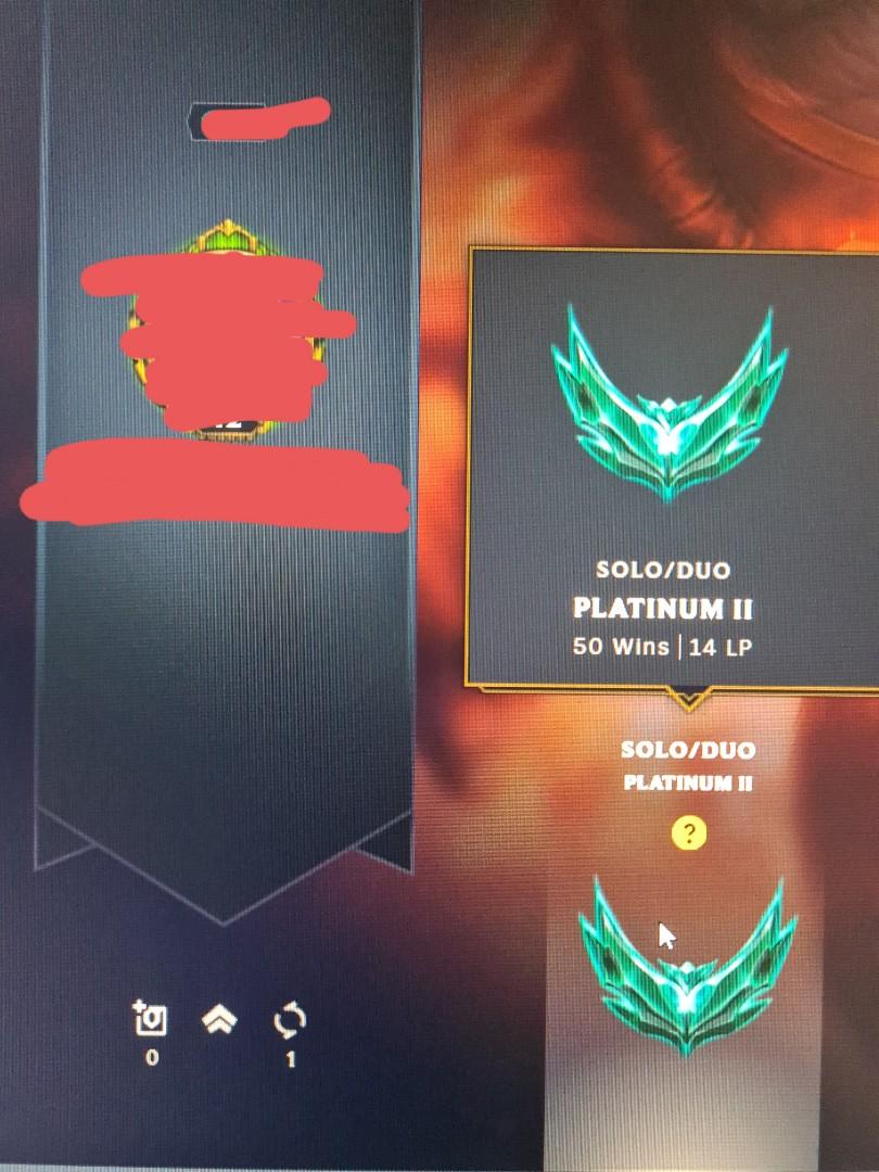 league of legends plat 2 acc, Video Gaming, Video Games, Others on ...