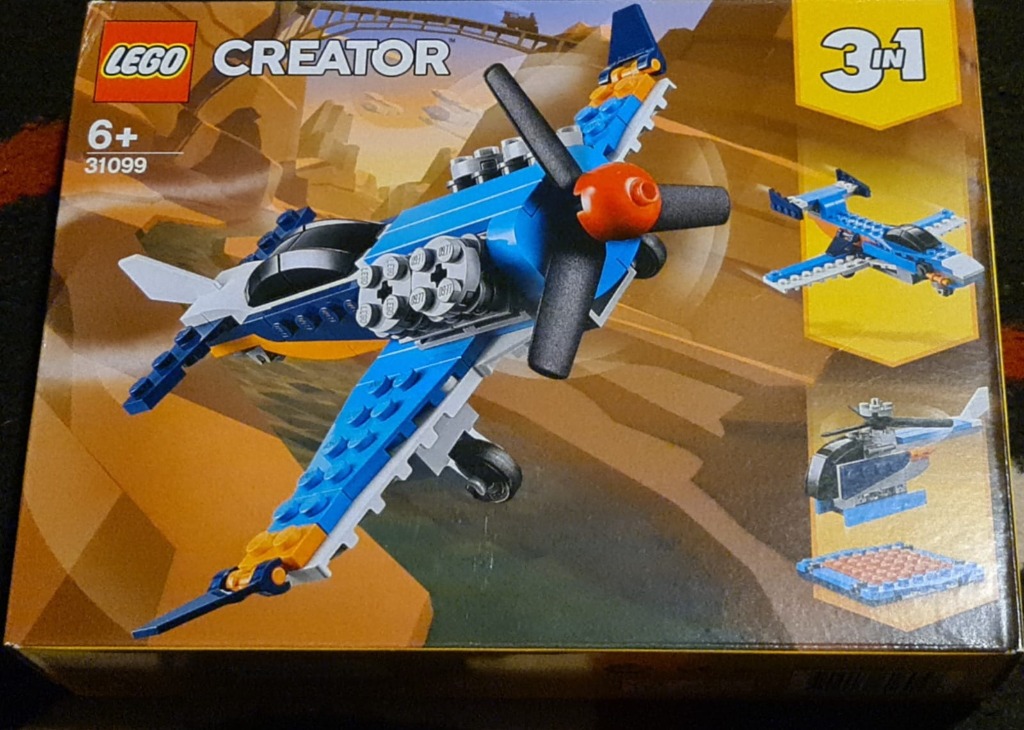 Lego Creator Propeller Plane 3 in 1 [31099] (Php 799), Hobbies & Toys ...