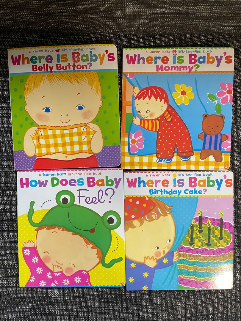 (Like New) Karen Katz Lift the flap book - Where is baby belly button ...