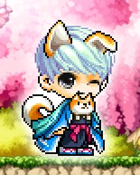 MapleSEA Aquila Dog Loves Samurai Set/Red Warrior Set/Perma Pet/Meso ...