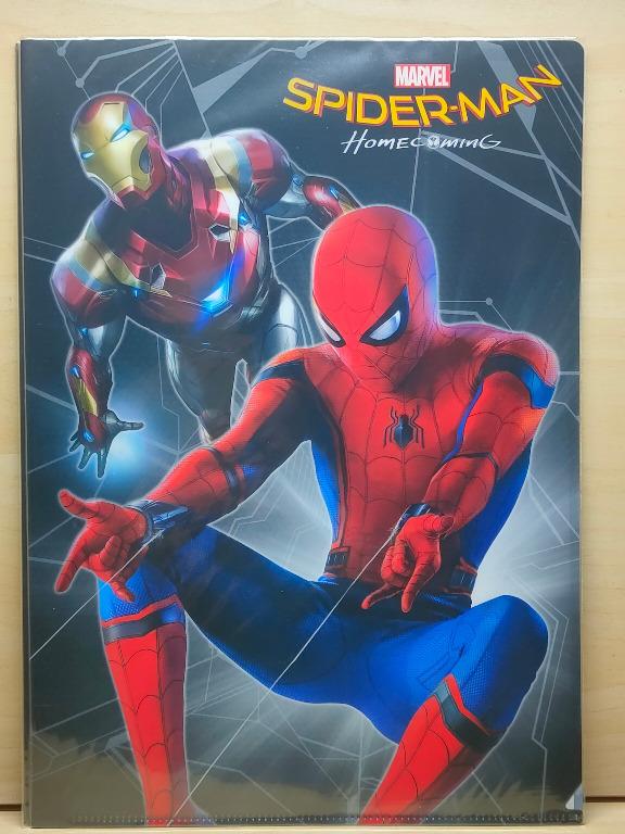 MARVEL spider-man 蜘蛛俠 home coming ~ A4膠 File Folder 文件夾 (2隻set) 日本版 ...