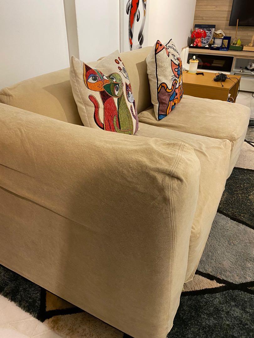 Original MUJI UNIT SOFA WITH ARM REST + ARMLESS (Final reduction ...