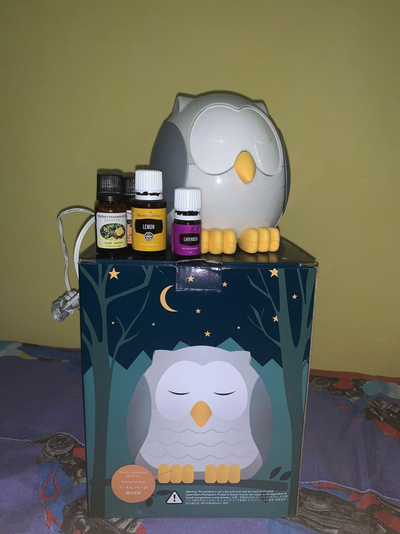 Owl diffuser Young Living, Community on Carousell