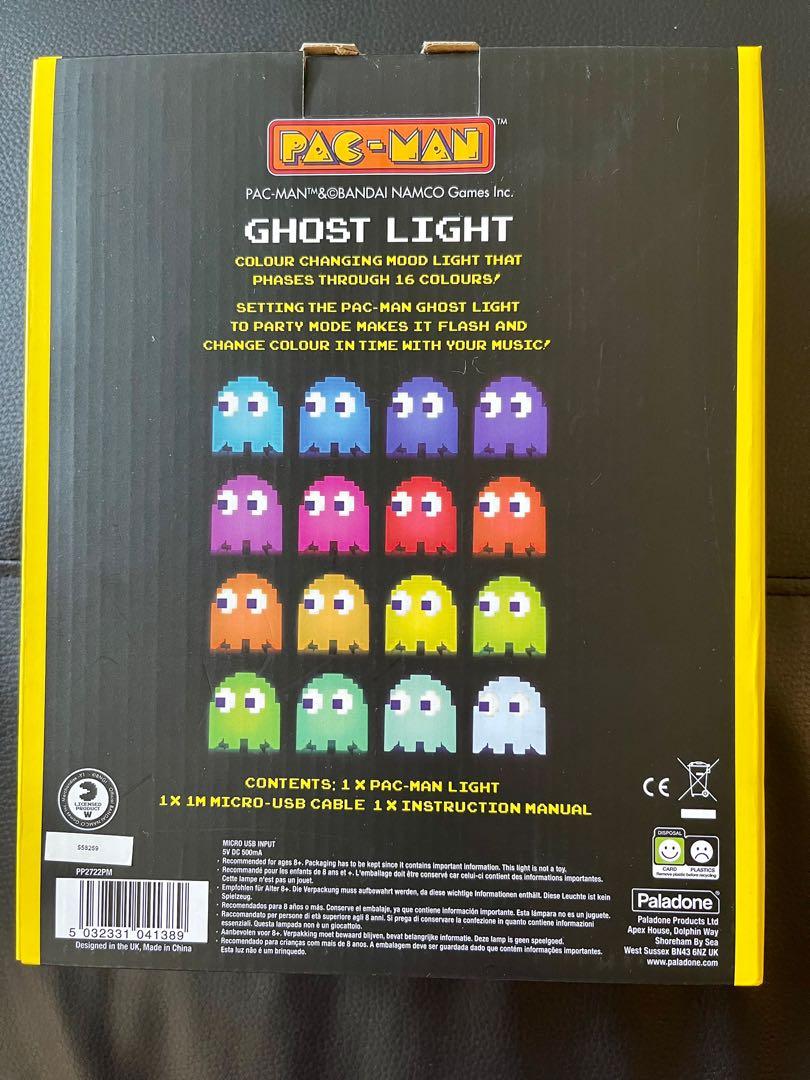 Pac-Man Ghost Light 食鬼變色燈, 興趣及遊戲, 玩具 & 遊戲類 - Carousell