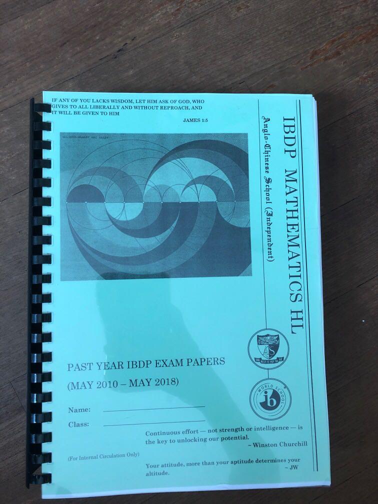 Past Year IB ACS Independent Exam Papers 2010-2018, Hobbies & Toys ...