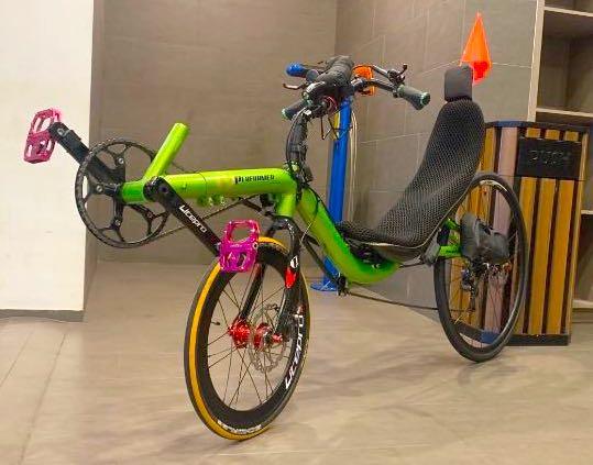 Performer Recumbent Bicycle High racer converted mid racer, Sports ...