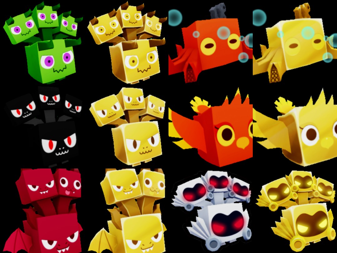 Pet Simulator X Spawn World Normal and Gold Legendary Pets Collection ...