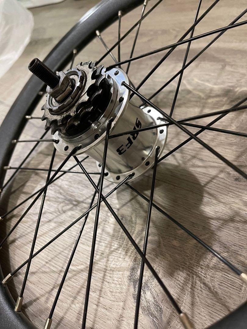 Pikes 16” internal hub SRF3 6speed high profile wheelset (black edition ...