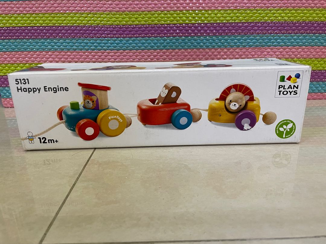 “Plan Toys” Happy Engine - high quality wooden toy, Hobbies & Toys ...