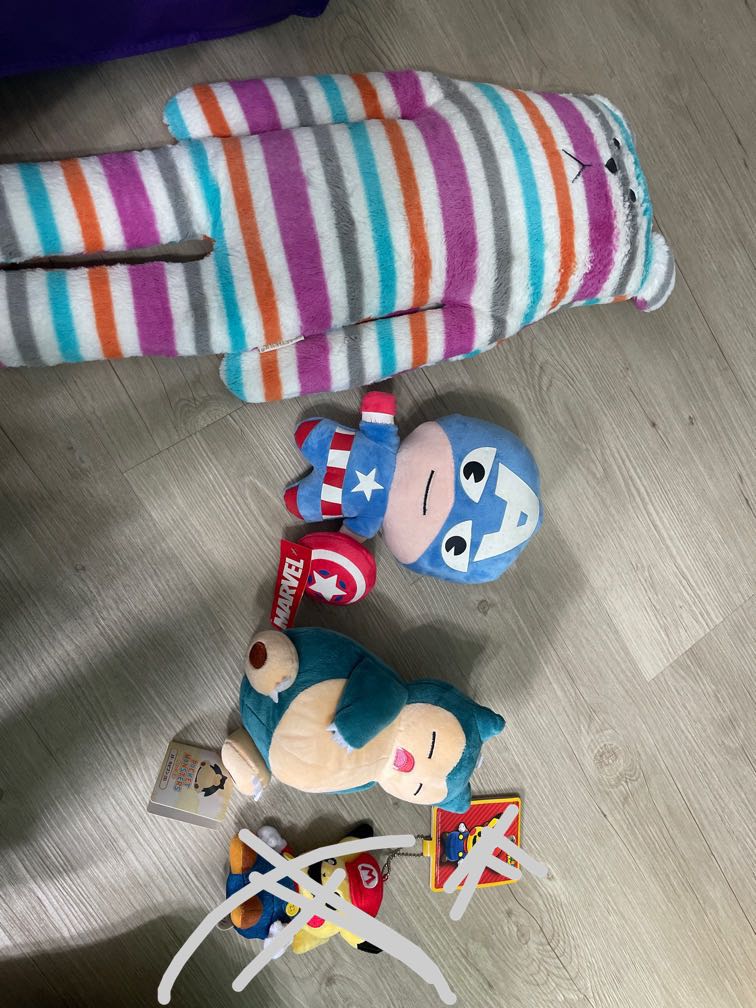 Soft toy collectibles Pokemon snorlax, mario pikachu plush, marvel ...
