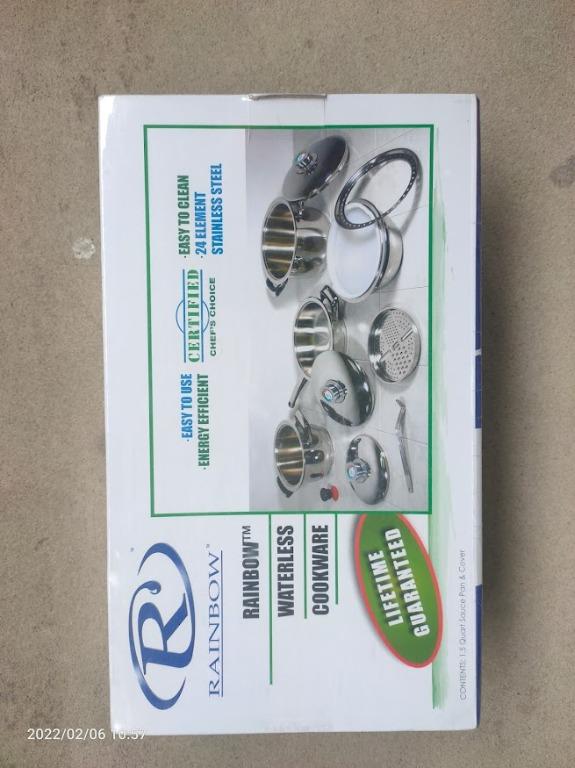 RAINBOW WATERLESS COOKWARE #CHEFCHOICE, Furniture & Home Living ...