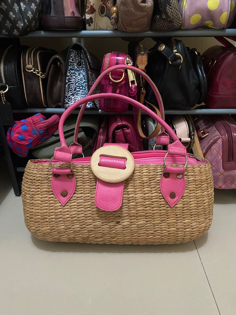 Rattan bag, Women's Fashion, Bags & Wallets, Beach Bags on Carousell