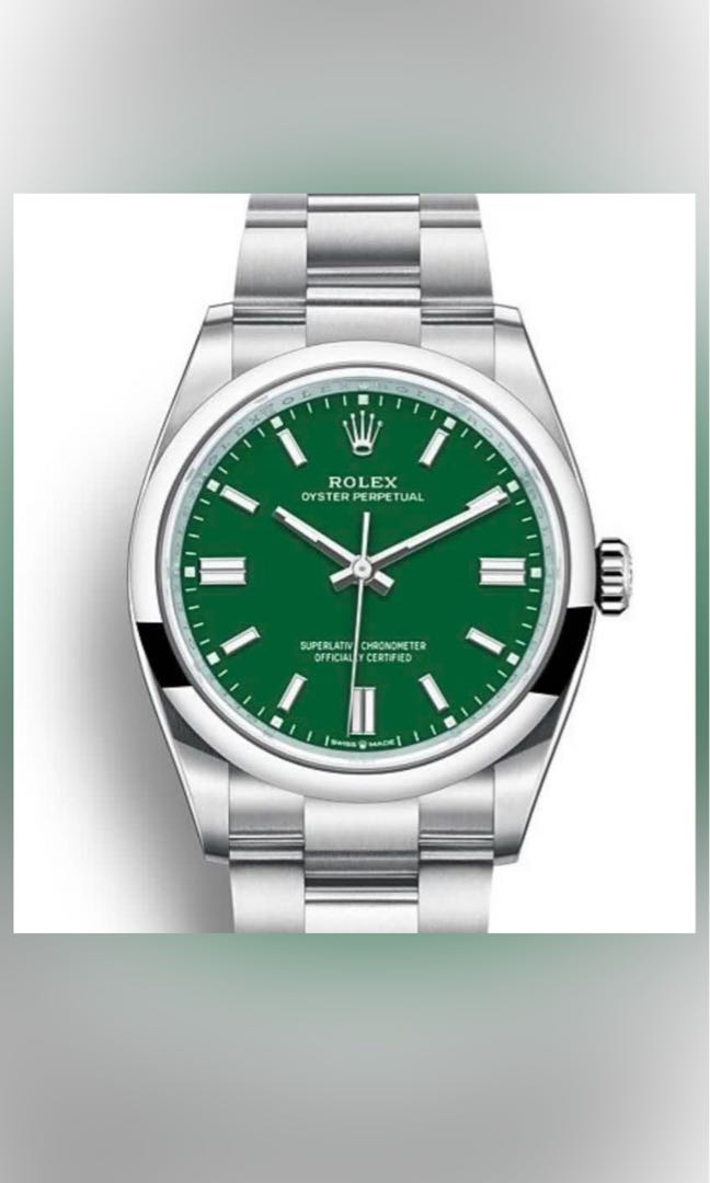 Rolex op green, Luxury, Watches on Carousell