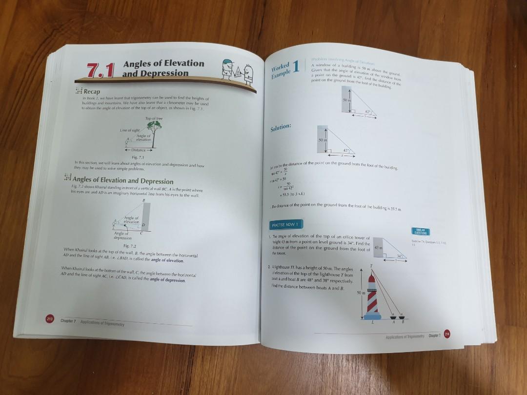 Sec 3 New Syllabus Mathematics 7th Edition, Hobbies & Toys, Books ...
