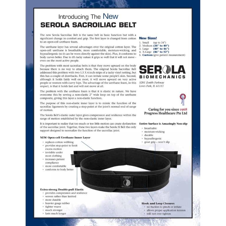 SEROLA Sacroiliac Belt helps pregnancy and back pain, Clinically ...