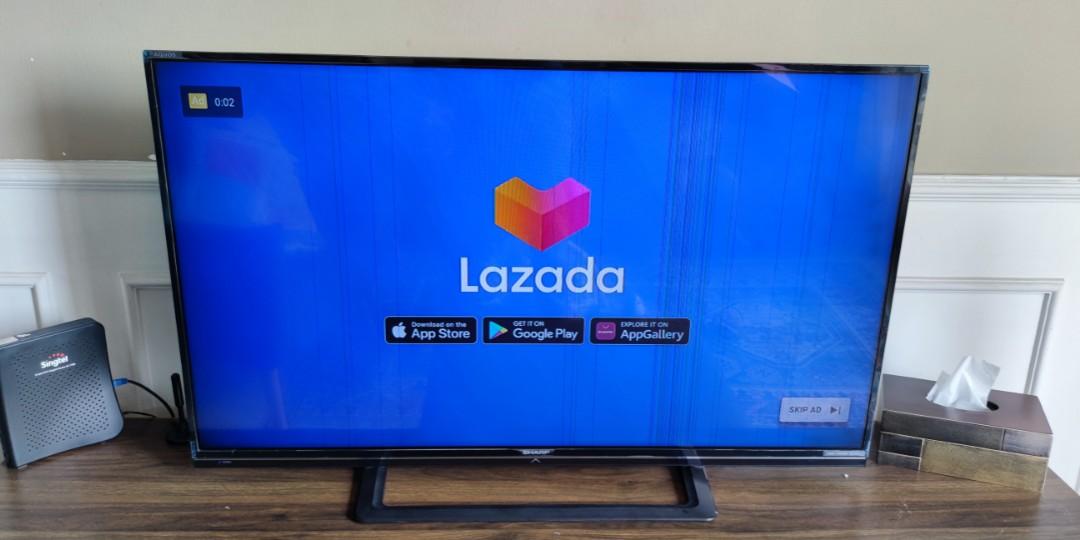 Sharp 50 inch full HD LED TV + roku 3, TV & Home Appliances, TV ...