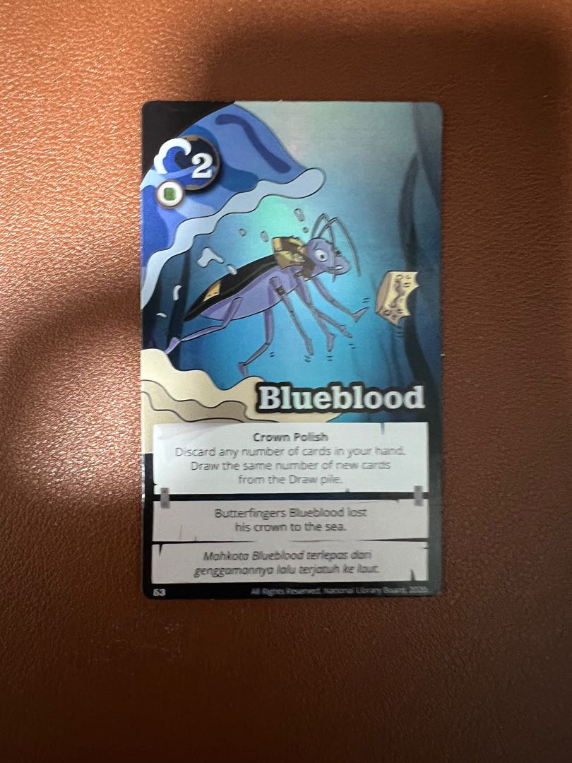 Shiny Blueblood bookbug card, Hobbies & Toys, Toys & Games on Carousell