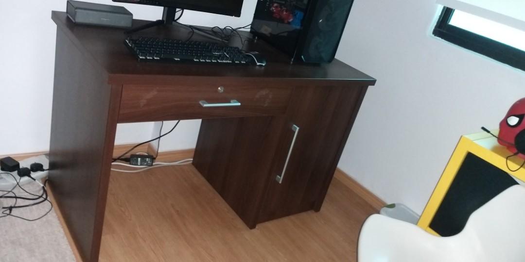 Solid & Heavy Wood Study Table, Furniture & Home Living, Furniture ...