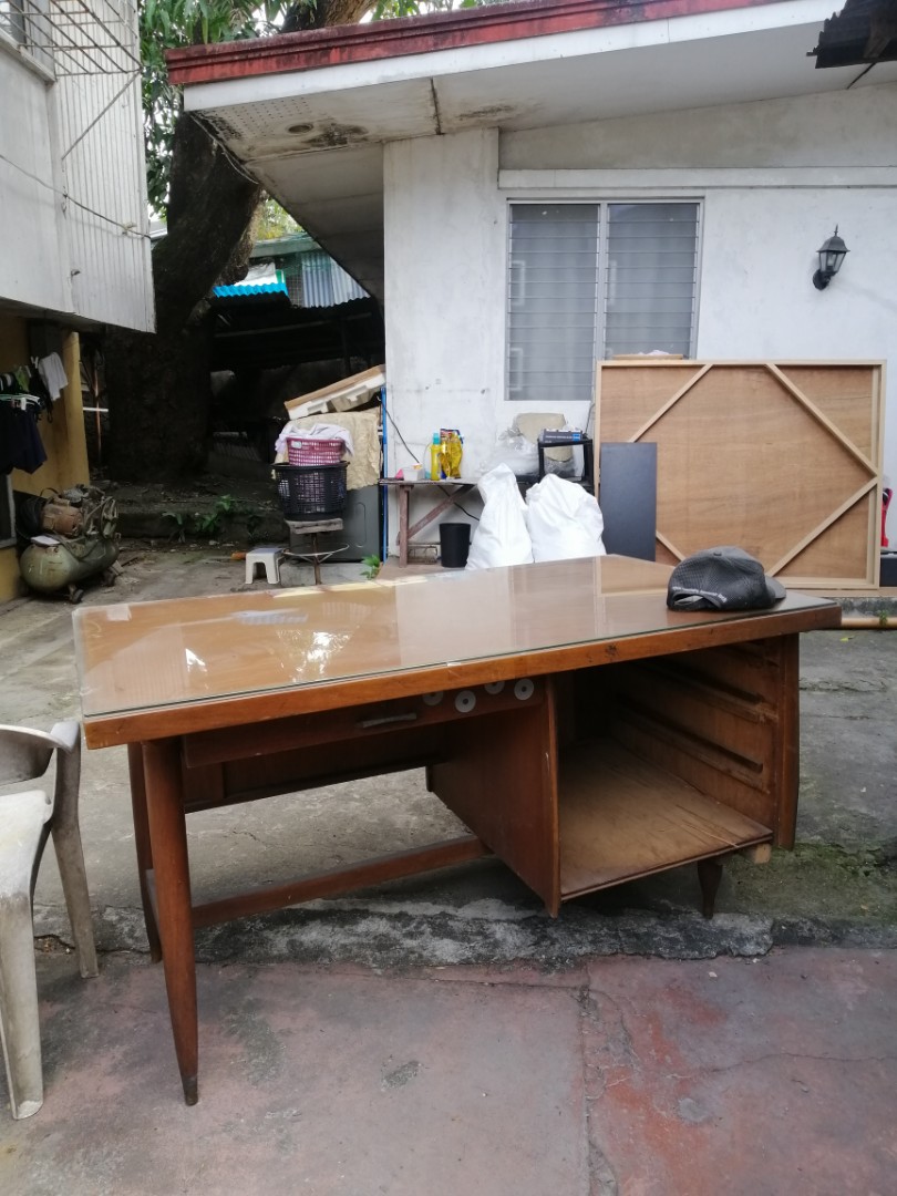 Solid Wood Narra Office Table, Furniture & Home Living, Office ...