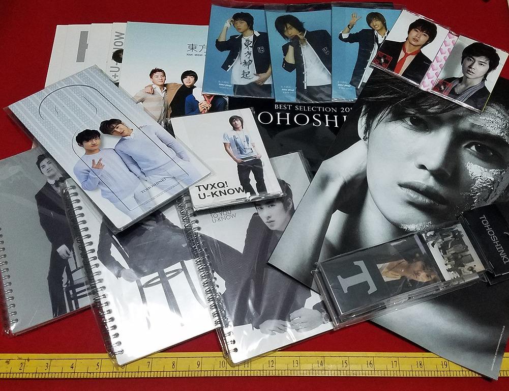 Tohoshinki-TVXQ KPop merch (file folders, notebooks, pinup posters ...