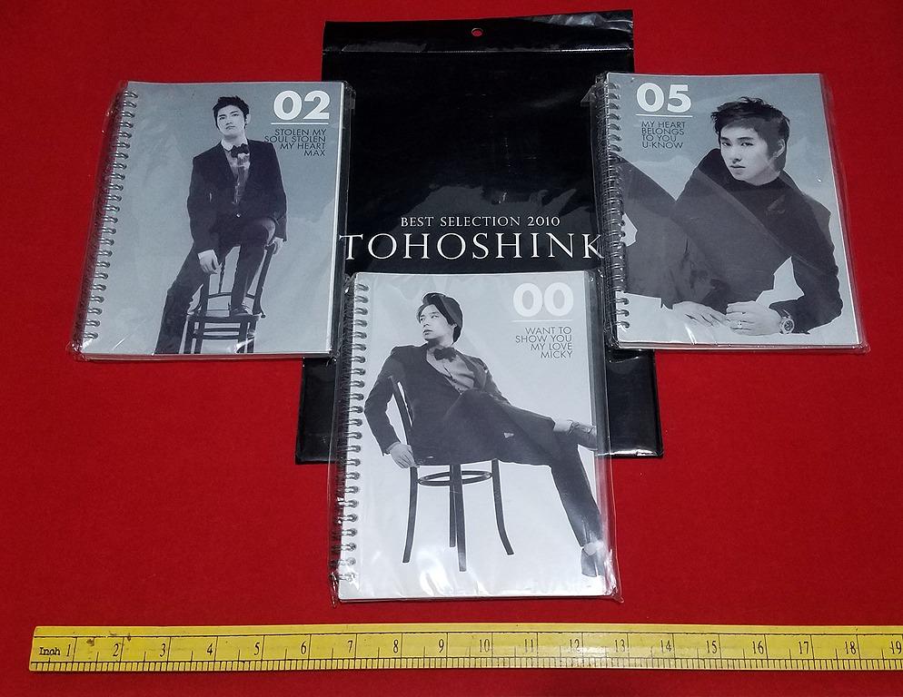 Tohoshinki-TVXQ KPop merch (file folders, notebooks, pinup posters ...