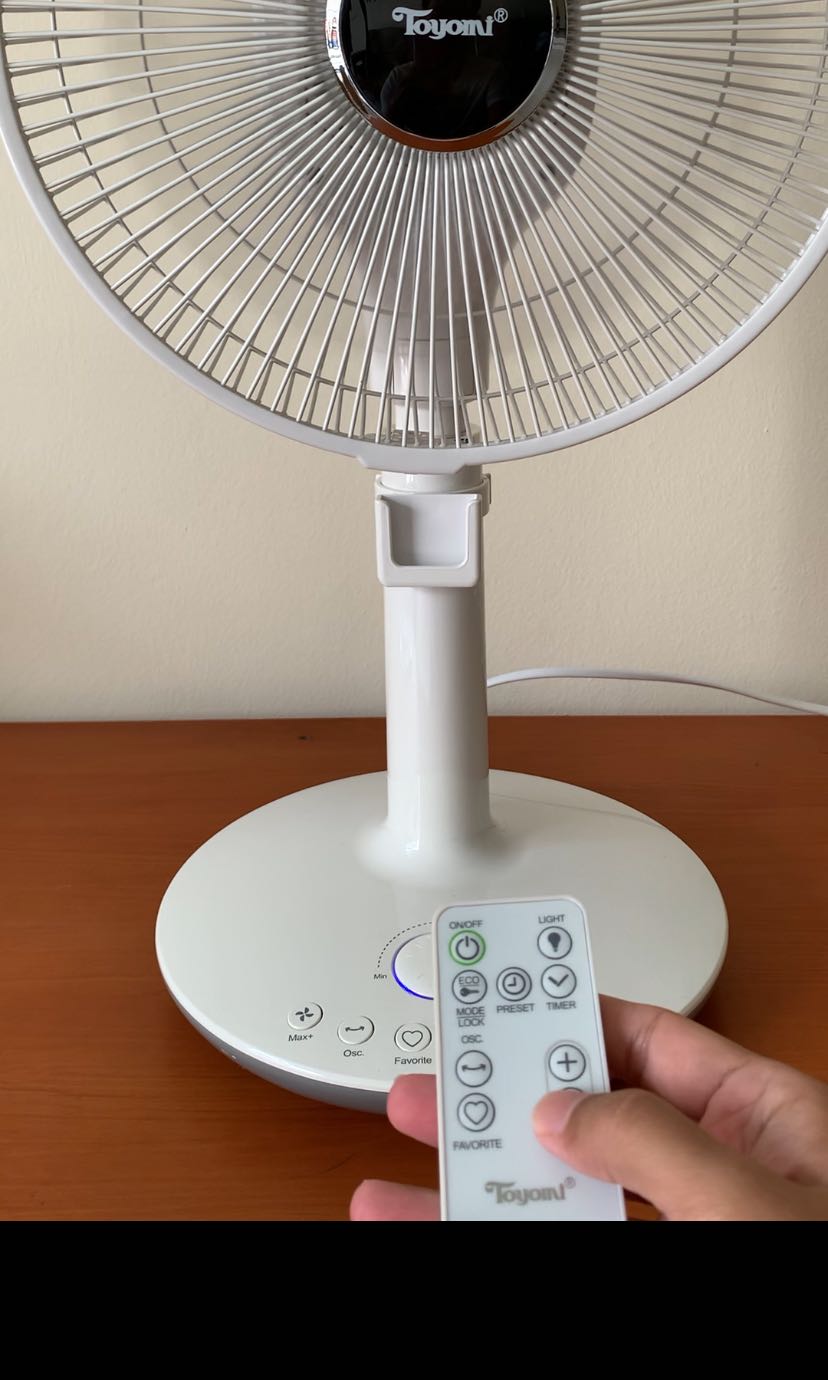 Toyomi Fuzzy Logic Table Fan DCF 5061, TV & Home Appliances, Air ...