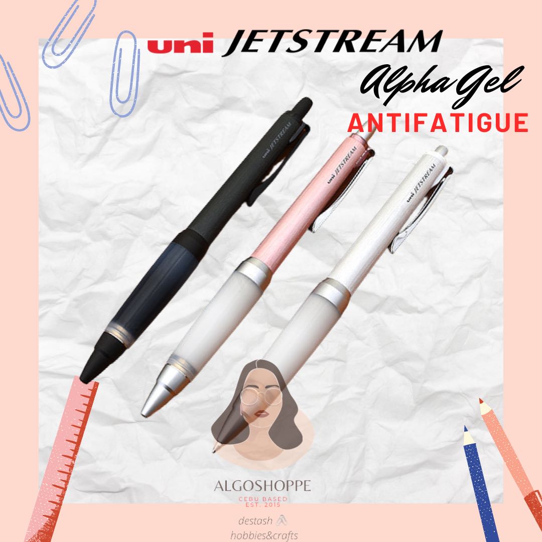 Uni Jetstream Alpha Gel Antifatigue Ballpoint Pen, Hobbies & Toys ...