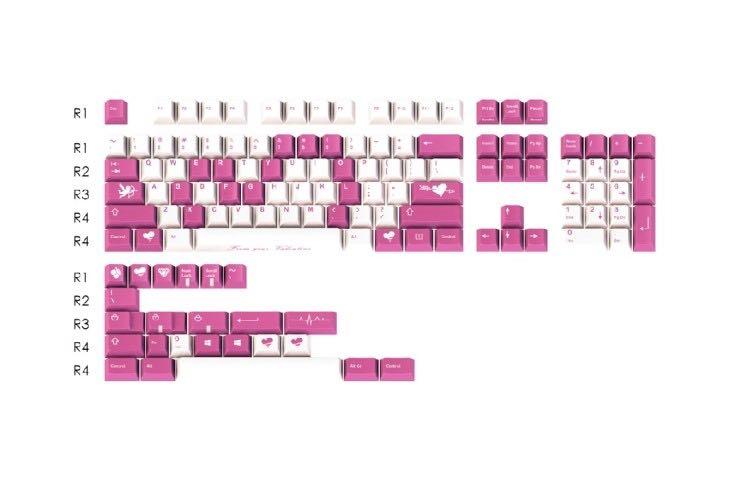 valentines special - GMK KA2018 ABS keycaps for custom mechanical ...
