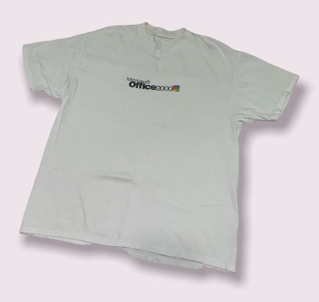 Vintage Microsoft office tee, Men's Fashion, Tops & Sets, Tshirts ...