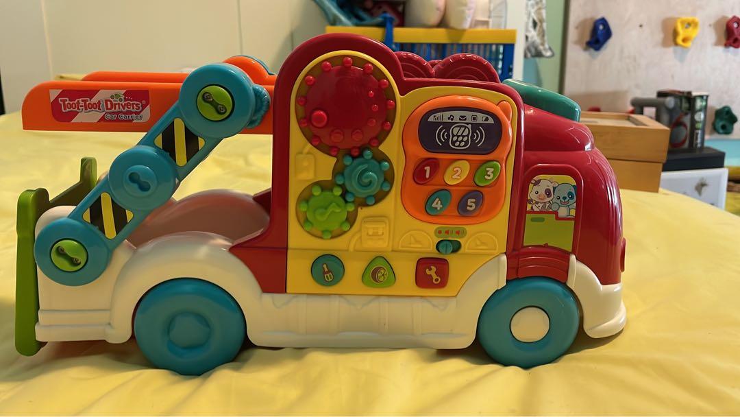 V-tech truck transporter, Babies & Kids, Infant Playtime on Carousell