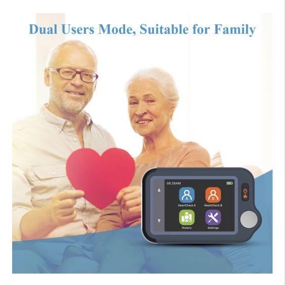 Wellue Heart Monitor,Portable ECG/EKG Monitor with Touch Screen and ...