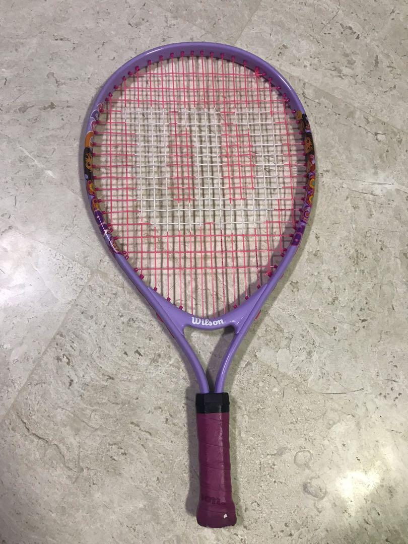 Wilson Kids Tennis Racket (Dora), Sports Equipment, Sports & Games ...