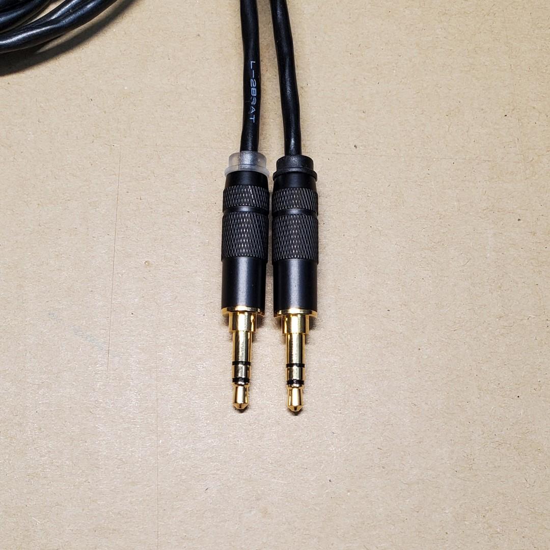 XLR 4-pin balanced to 3.5mm left right headhone cable, 2M, 音響器材, 其他音響配件 ...