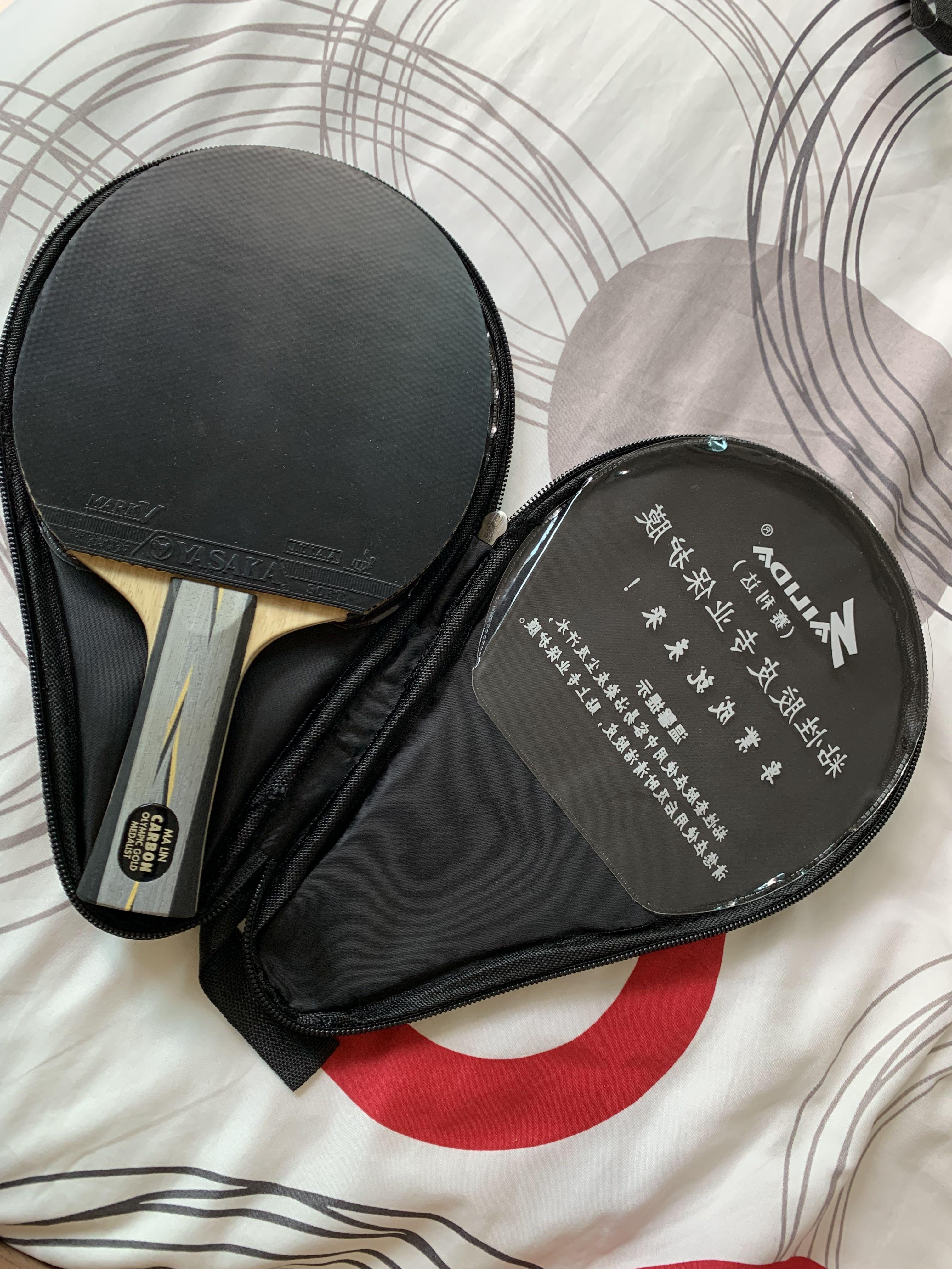 YASAKA Ma Lin Carbon TABLE TENNIS with MARK V RUBBER, Sports Equipment ...